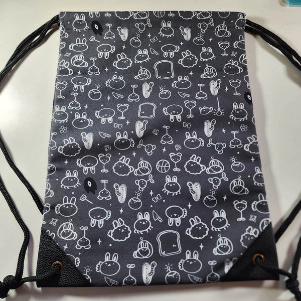 Omori Drawstring Bag | Canvas Backpack | Teddymuffs Designs