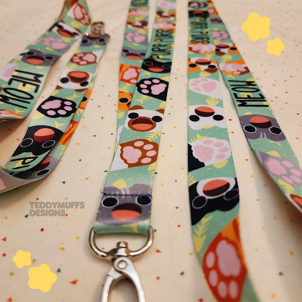 Cat Lanyard - Teddymuffs Designs