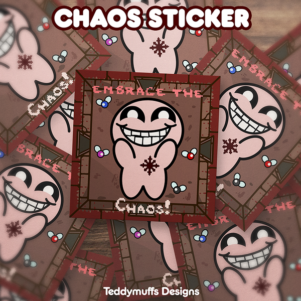 Binding of Isaac (Chaos) Sticker - Teddymuffs Designs